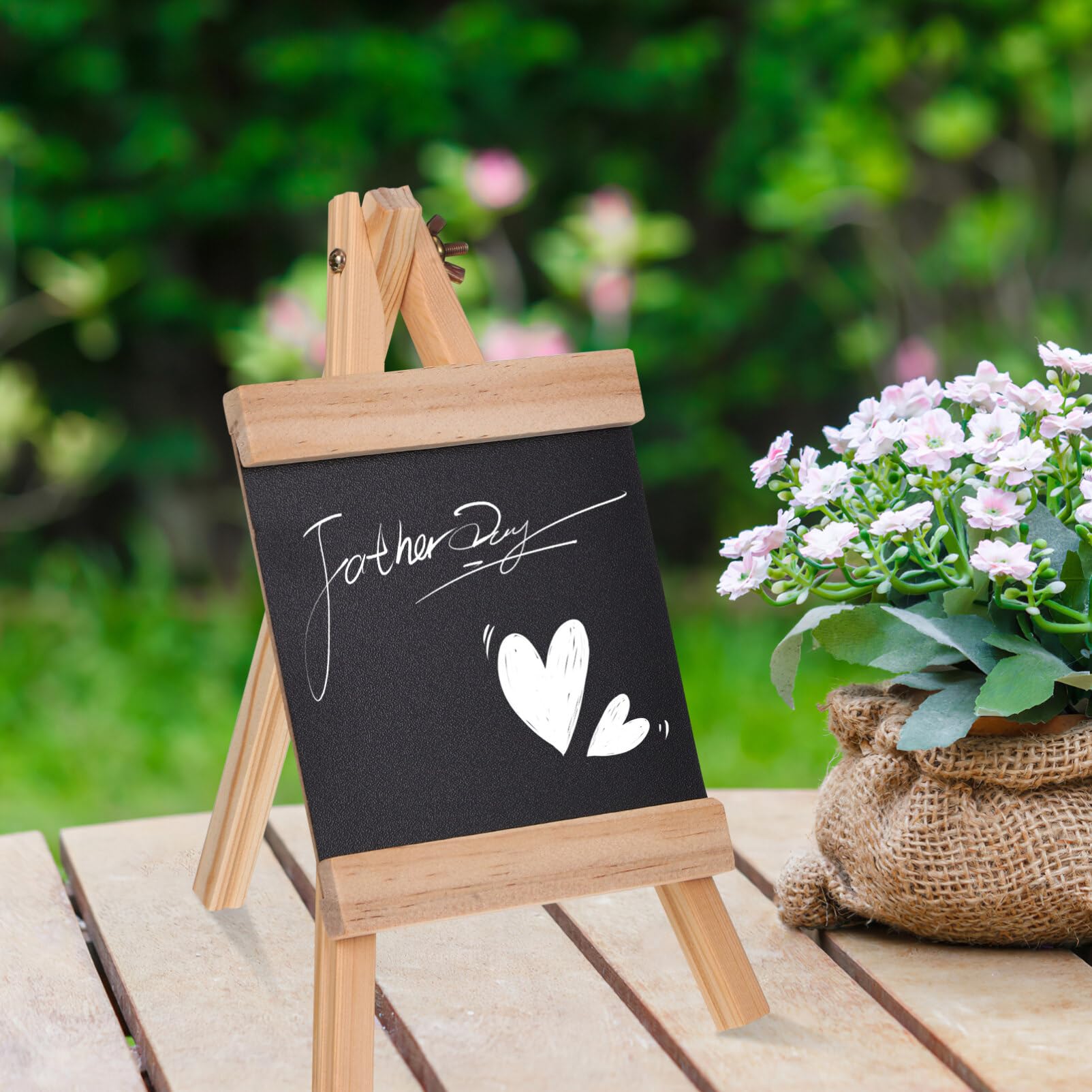 Easel for Kids Tabletop Easels for Painting Table Top Easel Blackboard for Kids Signs for Home Decor Chalk Board Sign Small Chalk Board Menu Board Wood Mini Child Dessert Table