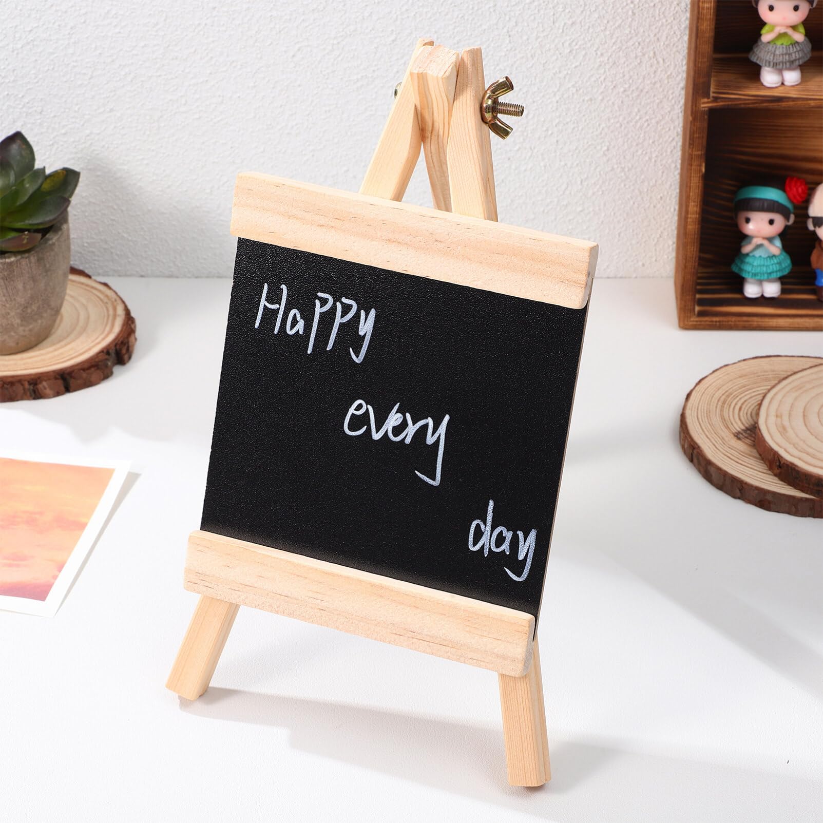 Easel for Kids Tabletop Easels for Painting Table Top Easel Blackboard for Kids Signs for Home Decor Chalk Board Sign Small Chalk Board Menu Board Wood Mini Child Dessert Table