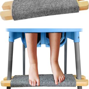 Unique Design IKEA High Chair Foot Rest Wrapped in Felt Pad- Wooden Footrest High Chair Accessories, Smoothed Edges, Compatible with IKEA Antilop High Chair Accessories Footrest