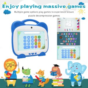 Zyyini 7 Inch Tablets, 1960x1080 IPS Touchscreen Cartoon Toddlers Tablets, MT6582 Quad Core CPU, 4GB RAM 32GB ROM, Dual SIM Card, Dual Camera, WiFi, BT4.0, Dual Speaker (Blue)