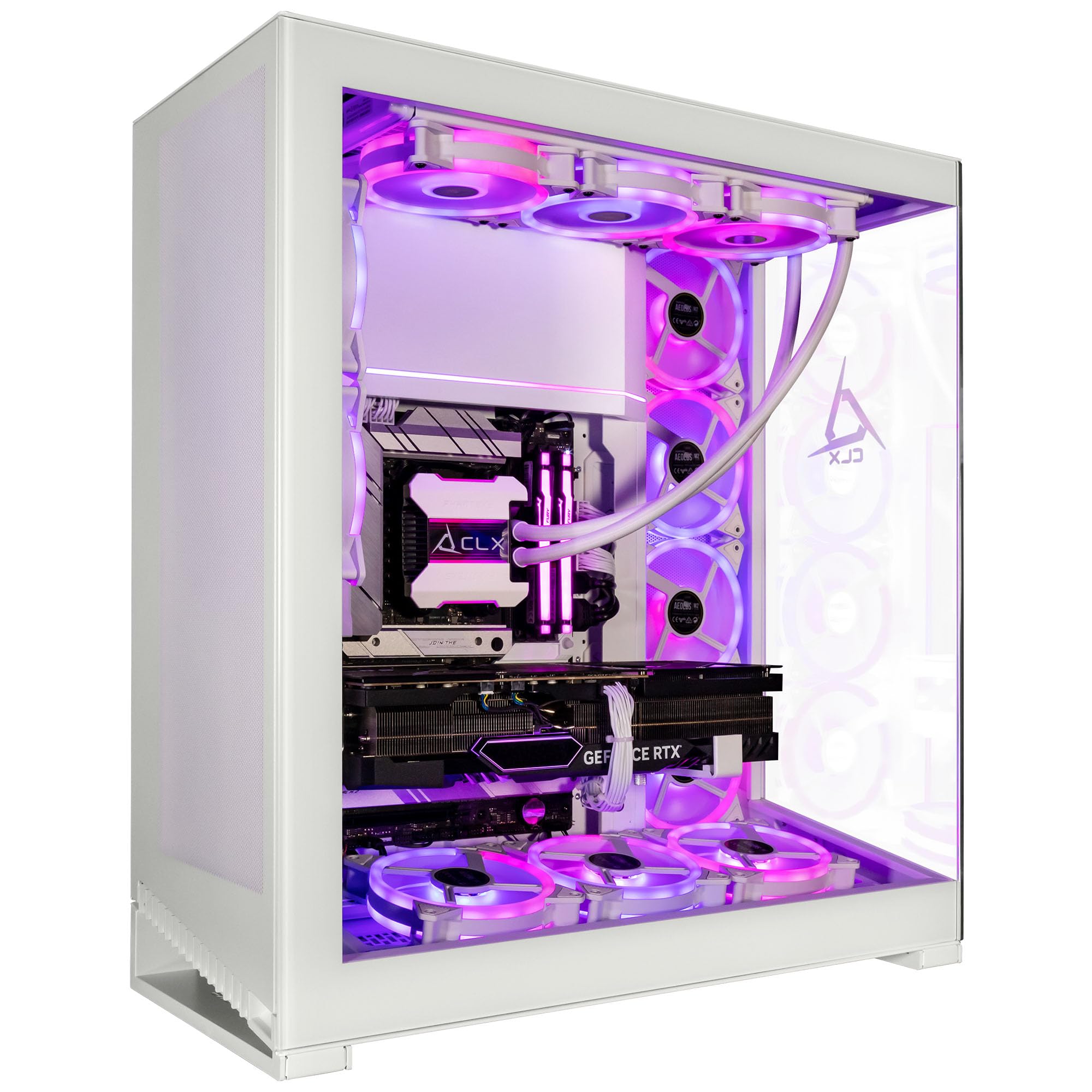 CLX Ra VR-Ready Gaming PC - AMD Ryzen 7 7800X3D 4.2GHz, GeForce RTX 4090, 2TB NVMe M.2 SSD, 6TB HDD, 64GB DDR5 RGB Memory, 360mm AIO, WiFi, Windows 11 Home, White