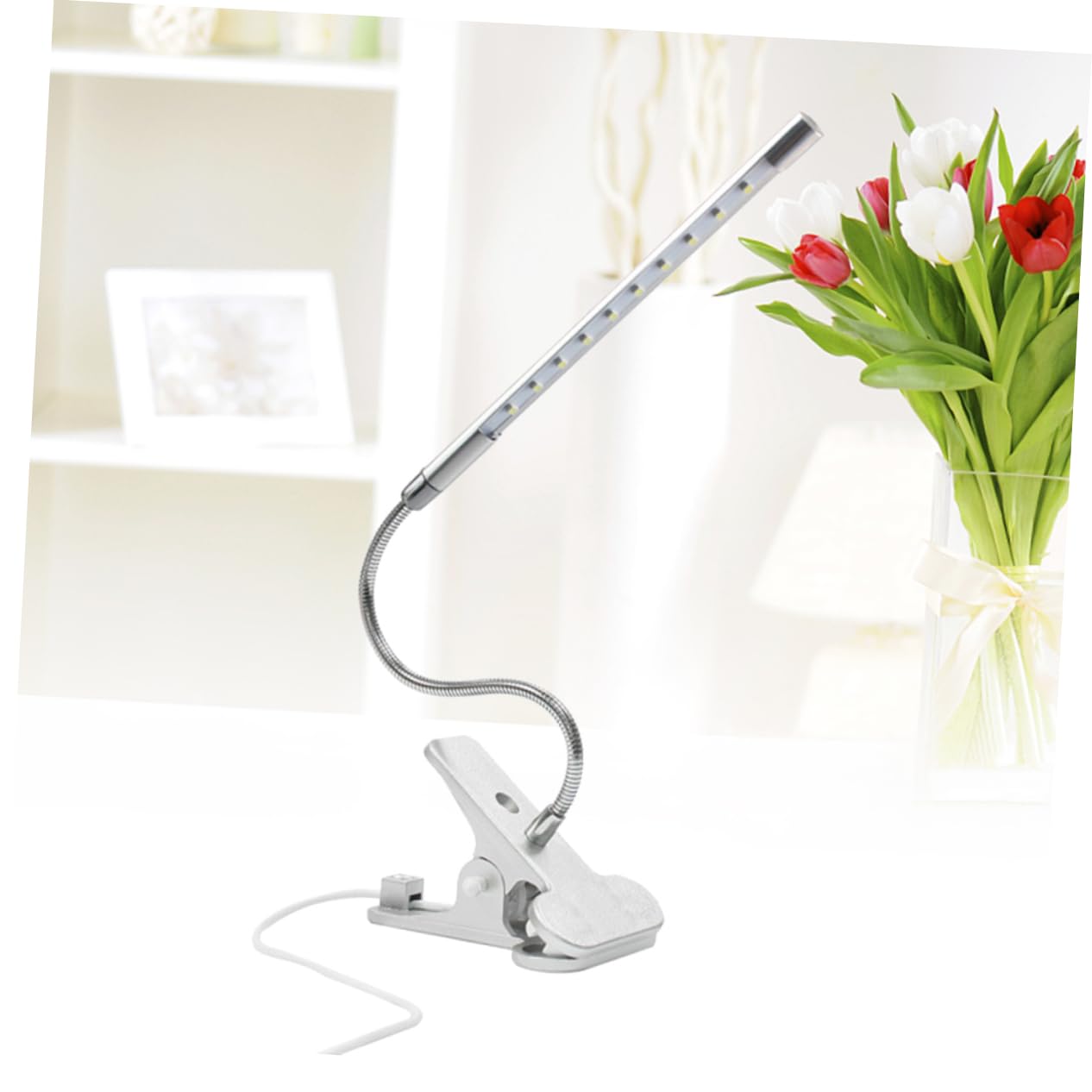 Uonlytech LED Clip Desk Lamp Led Desk Light Table Lights for Desk Led Desk Lamp Household Student Clip Clip-on Reading Light