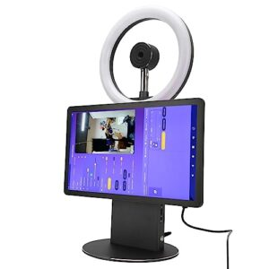 desktop live streaming machine 15.6 inch camera fhd 8mp 5.0 all in one 11.0 live streaming machine for office (us plug)