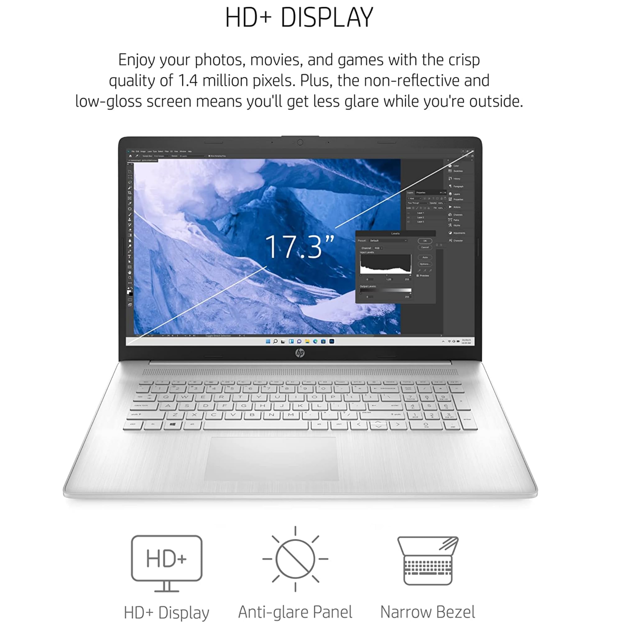 hp Newest Pavilion 17.3" HD+ Display Laptop Computer, 11th Gen Intel i3-1115G4(Up to 4.1GHz, Beat i5-8250U), 8GB DDR4 RAM, 256GB SSD+256GB USB, HDMI, USB 3.0, WiFi, Webcam, Windows 11S, JVQ