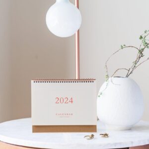 Office Decor 2024 Desktop Calendar Jul. 2023-Dec.2024 Standing Flip Desktop Calendar Monthly Daily Planner Calendar for Home Office Planner Organizer Large (Pink) Desk Decor