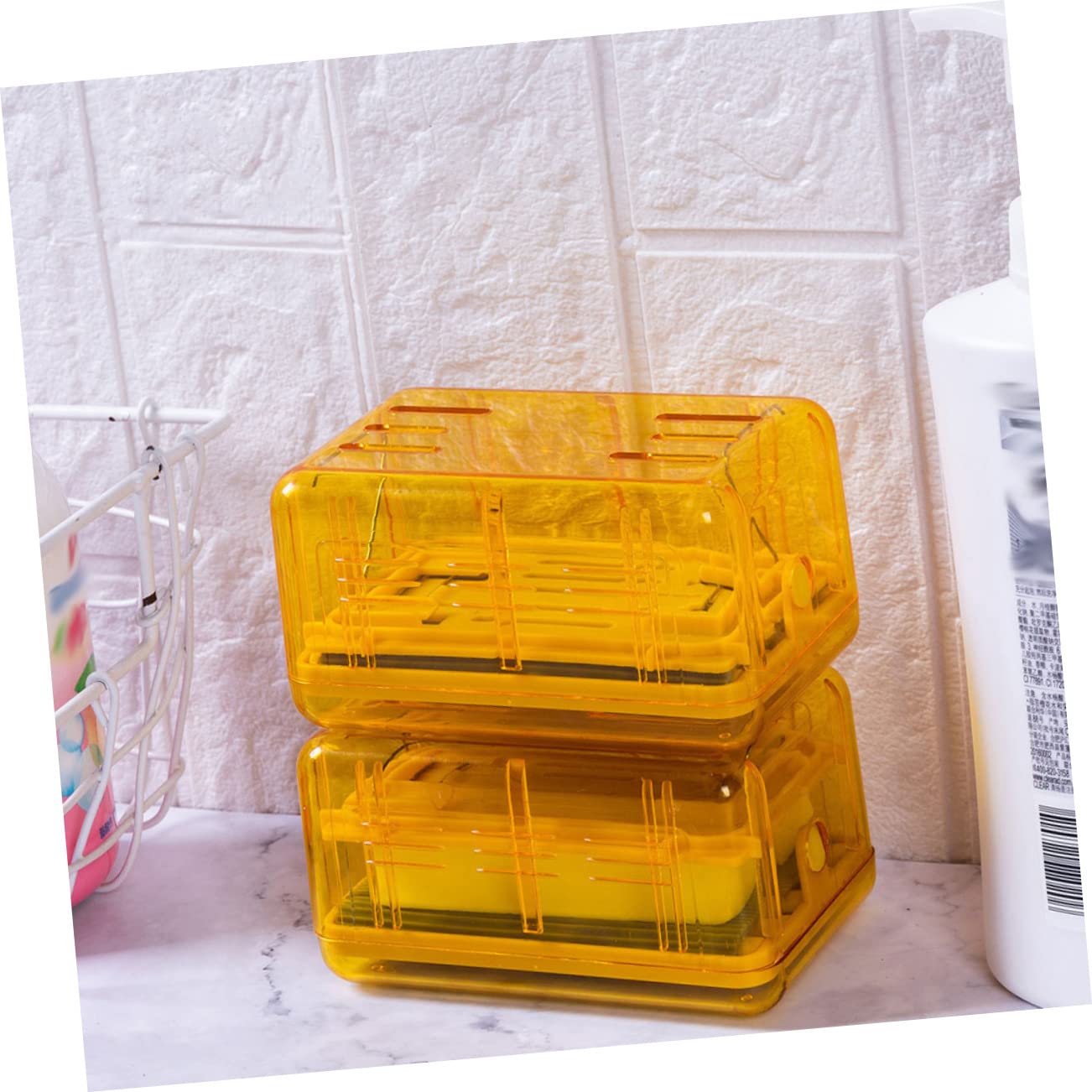 Cabilock Box Housewarming Gift Gifts for Housewarming Soap Storage Holder Easy to Clean soap Holder contenedores para jabon de lavanderia para guardar Travel Container pp