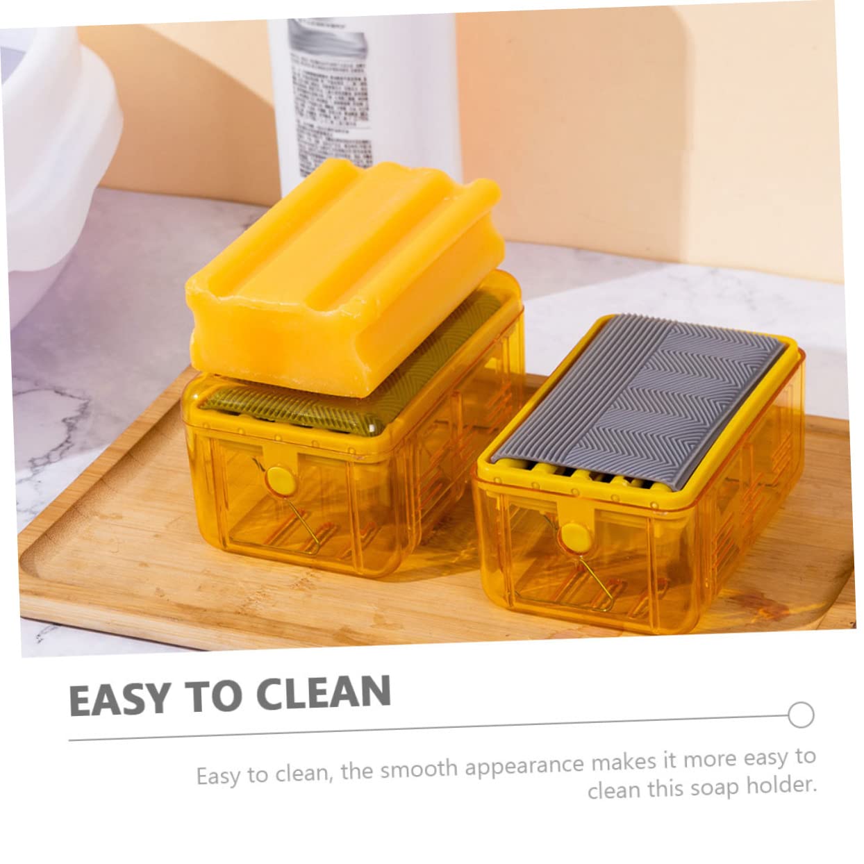 Cabilock Box Housewarming Gift Gifts for Housewarming Soap Storage Holder Easy to Clean soap Holder contenedores para jabon de lavanderia para guardar Travel Container pp