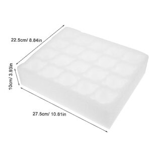 Uonlytech Refrigerator Containers Egg Cartons Fridge Containers Desk Tray Containers for Fridge Kitchen Egg Container Portable Egg Tray Egg Holder White Egg Rack Pearl Cotton Egg Shape