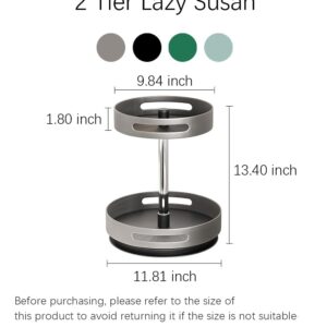 2 Tier Lazy Susan Organizer for Kitchen,Turntable for Cabinet,Turntable Organizer for Cabinet Pantry Table Organization