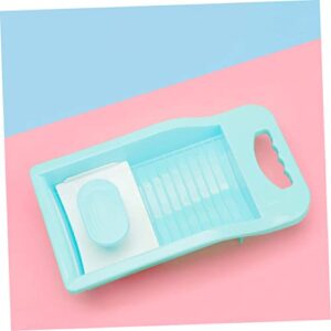 Zerodeko 4 Pcs Small Washboard Laundry Board Washboard for Hand Washing Clothes Bra Washboards Socks Mini Washboard Small Handle Household Laundry Tool Pp Household Items Child Manual