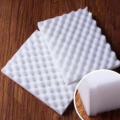 2Pcs Fondant Sugar Flower Shaping Drying Sponge Pad Rectangle Gum Paste Modeling Foam Tray Pad Mat Tools for Baking Cake Decorating DIY Sugarcraft Supplies, White