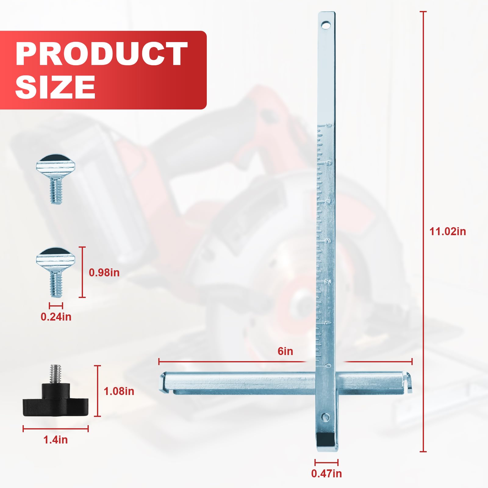 49-22-4146 for MilwaukeeCircular Saw rip fence guide KIT REPLACES 6405-6, 6390-20, 6390-21, 6394-21, 6460 skateplate circular saw guide