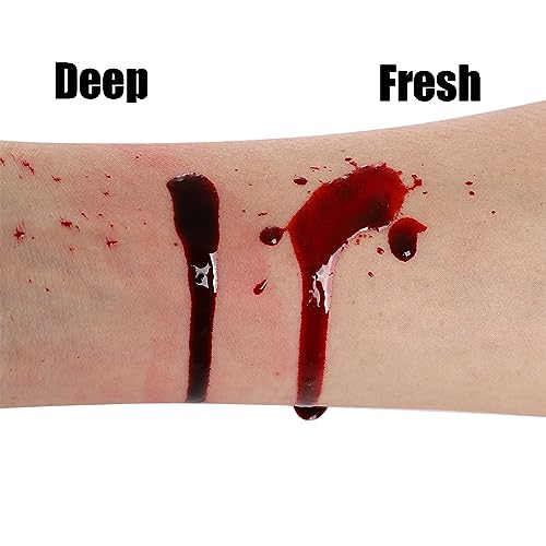 BOBISUKA Fake Blood Spray for Cosplay - Vampire Blood Washable for Clothes and Face - Fale Blood Makeup