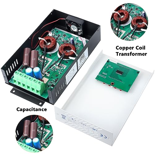 OOYCYOO MPPT Solar Charge Controller 60 amp, 12V 24V 36V 48V Auto 60A Solar Panel Charge Regulator, Max 160V Input with LCD Display for Lead-Acid Sealed Gel AGM Flooded Lithium Battery