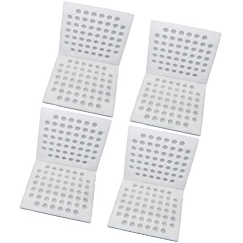 AlTurn Quail Egg Cartons Foam Egg Box Holder 52 Slots Egg Storage Tray Wrapping Container Egg Dispenser Case for Kitchen Egg Protection 4pcs