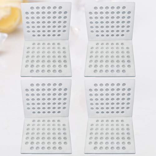 AlTurn Quail Egg Cartons Foam Egg Box Holder 52 Slots Egg Storage Tray Wrapping Container Egg Dispenser Case for Kitchen Egg Protection 4pcs