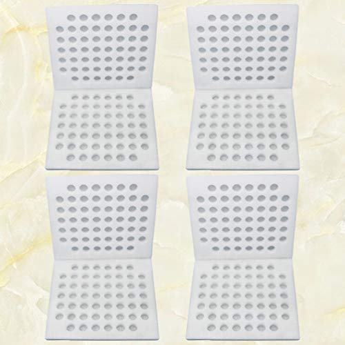 AlTurn Quail Egg Cartons Foam Egg Box Holder 52 Slots Egg Storage Tray Wrapping Container Egg Dispenser Case for Kitchen Egg Protection 4pcs