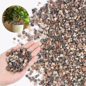 simetufy 2.2lb lava rock pebbles, 1/5 inch decorative pea gravel for plants, terrarium rocks for pots indoor, cactus, top-dressing volcanic rocks, drainage rocks for potted plants