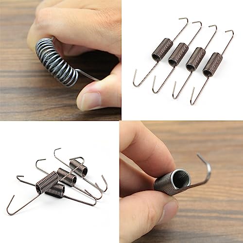 UtySty 20 Pack 10CM Sofa Mechanism Stretch Spring Replacement Extension Balance Hooks Tension Springs for Recliner Chair Seat Bed Couch Trundle Repair Long Neck Hook Style