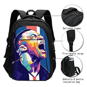 Luja Dling #7 Mbappe 2023 Adult Backpacks Bag Laptop Bag Bookbag Usb Backpack 17 Inch For Daily