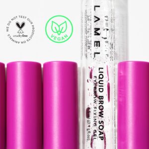 LAMEL Liquid Brow Soap - Transparent Eyebrow Setting Gel - Waterproof & Sweat-Proof Brow Mascara - Styling for Feathered & Fluffy Brows Makeup - 401-4,5ml / 0.15oz