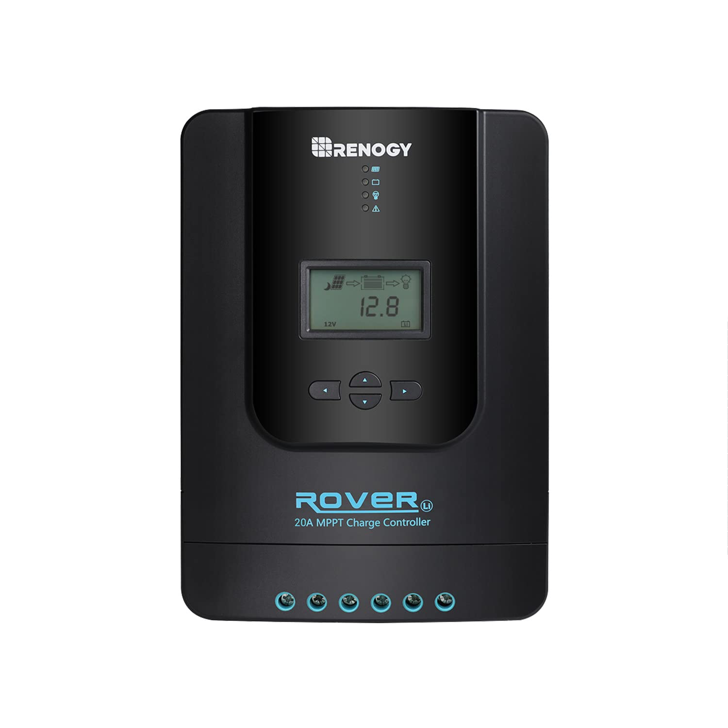 Renogy Rover 20A 12V/24V Auto DC Input MPPT Solar Charge Controller with Bluetooth Module