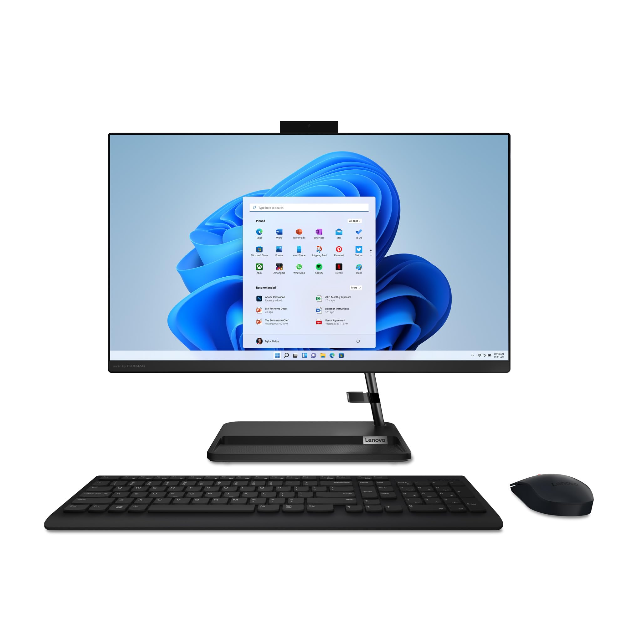 Lenovo IdeaCentre AIO 5i - 2023 - All in One Desktop Computer - Mouse & Keyboard Included - 27" Touchscreen QHD Display - Windows 11-16GB Memory - 512GB Storage - Intel Core i7-13700H,Black