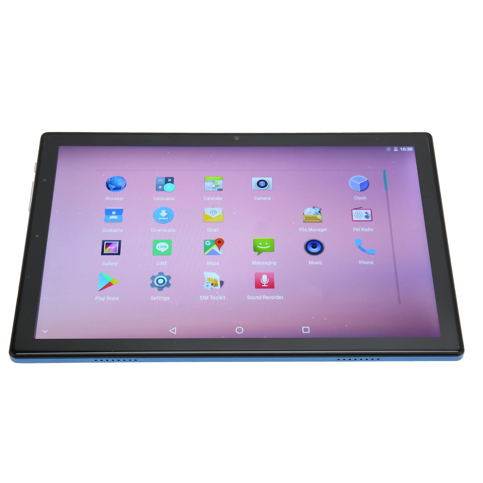 GLOGLOW 10in Tablet, 100‑240V Blue 6GB 256GB HD Tablet 8 Cores CPU for Entertainment (US Plug)