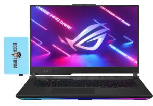 asus rog strix scar 17 17.3" qhd ips gaming laptop (amd ryzen 9 7945hx 16-core, 64gb ddr5 4800mhz, 2tb pcie ssd, geforce rtx 4080 12gb, rgb kyb, wifi 6e, win11p) w/dockztorm dock