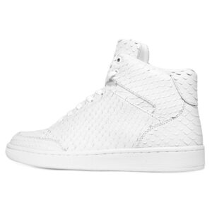 Soulsfeng White High Top Sneakers for Men 12.5 Leather Ankle Boots Basketball Skate Walking Shoes