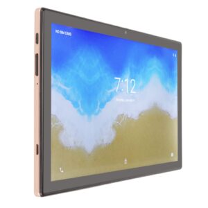 gloglow gold 10.1 inch hd tablet 8mp front camera 13mp rear camera 5800mah 5g wifi 3200 * 1440 100-240v octa core 12 tablet for entertainment (us plug)