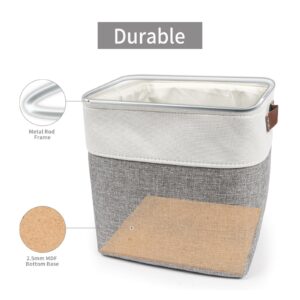 Bagnizer 14.6 x 9.5 x 9.5”storage bin with lids and 11 x 11 x 11” storage cube