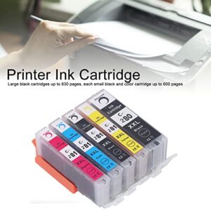 Ink Cartridge, Ink Cartridge Smoothly Ink Output Cartridge Combo Pack Cartridge for Office, Schools, Trade Building Printing, Desktop Photo Printers (BK BK C M Y 5 Colors)