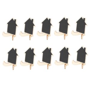 magiclulu 10pcs erasable message board chalkboard signs place blackboard chalkboard label signs countertop chalkboard sign food signs centerpiece table decorations mini memo board wood