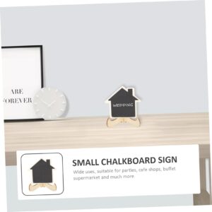 MAGICLULU 10pcs Erasable Message Board Chalkboard Signs Place Blackboard Chalkboard Label Signs Countertop Chalkboard Sign Food Signs Centerpiece Table Decorations Mini Memo Board Wood