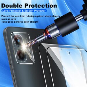 RONFUS 2+2 Pack Tempered Glass Screen Protector for Motorola Moto G 5G 2023 [Not Fit for 2020-2022 Model] with Camera Lens Protector,Ultra HD, 9H Hardness