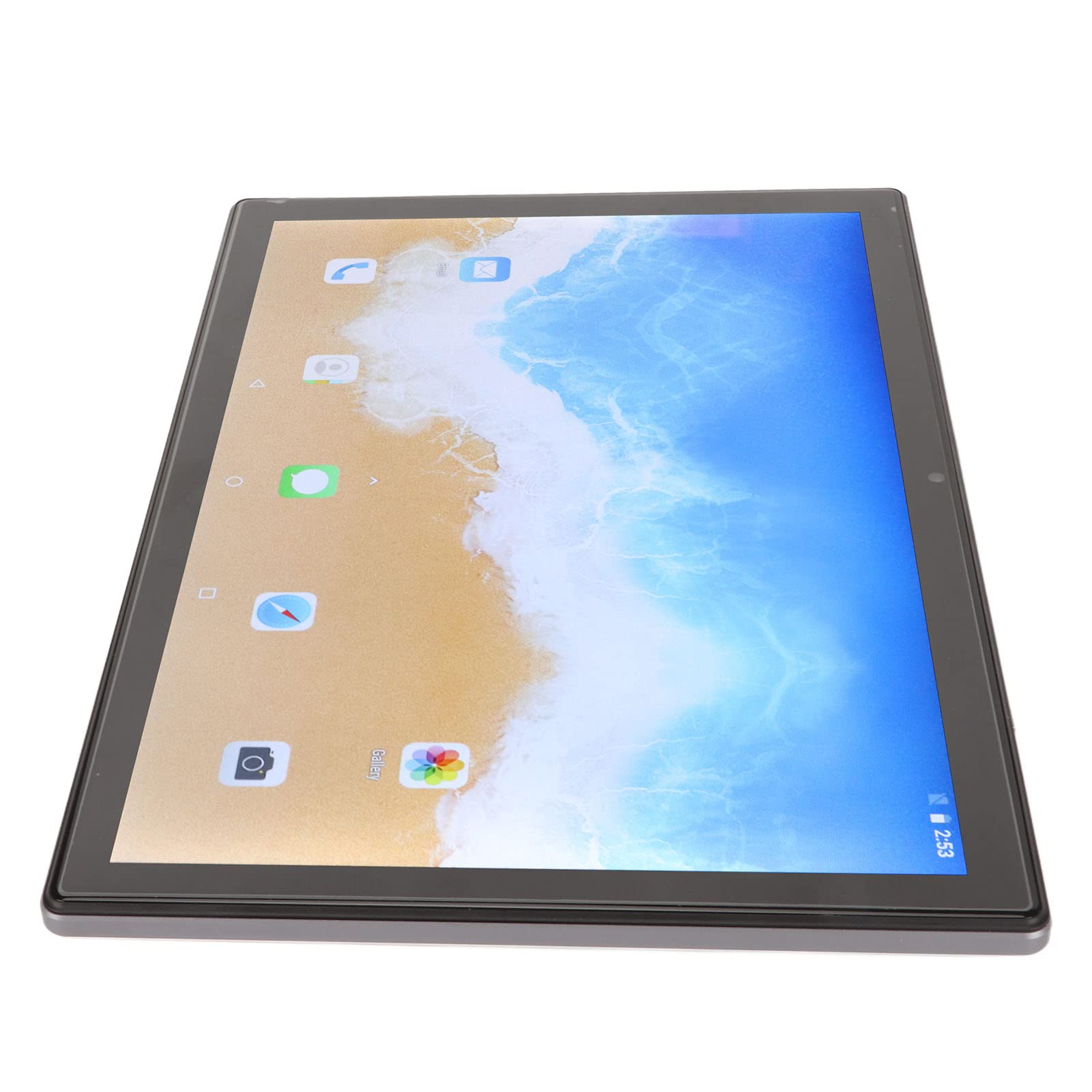 GLOGLOW Tablet PC, 7000mAh Dual Camera Business Tablet Gray 10 Inch for Office (US Plug)