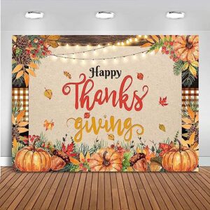 mocsicka fall thanksgiving party decorations rustic wood maple leaves pumpkin photography background happy thanksgiving farm harvest photo booth props (7x5ft)