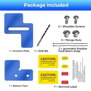 MOTOQUEEN Generator Interlock Kit for Siemens 100 Amp | Murray 100 Amp Panel Breaker Interlock Kit for Generator