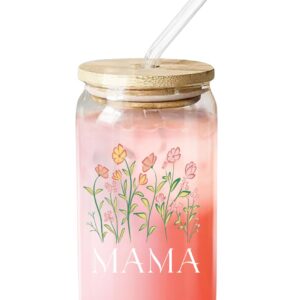 NewEleven Mothers Day Gifts For Mom - Unique Birthday Gifts For Mom, Mother, Wife, New Mom, Bonus Mom, Pregnant Mom - 16 Oz Coffee Glass