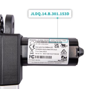 Okin Refined-R Motor Model JLDQ-14 & JLDQ.14.B.301.153D, Power Recliner Actuator Electric Lift Chair Replacement Part for JLDQ.14.B.301.153D03/D04