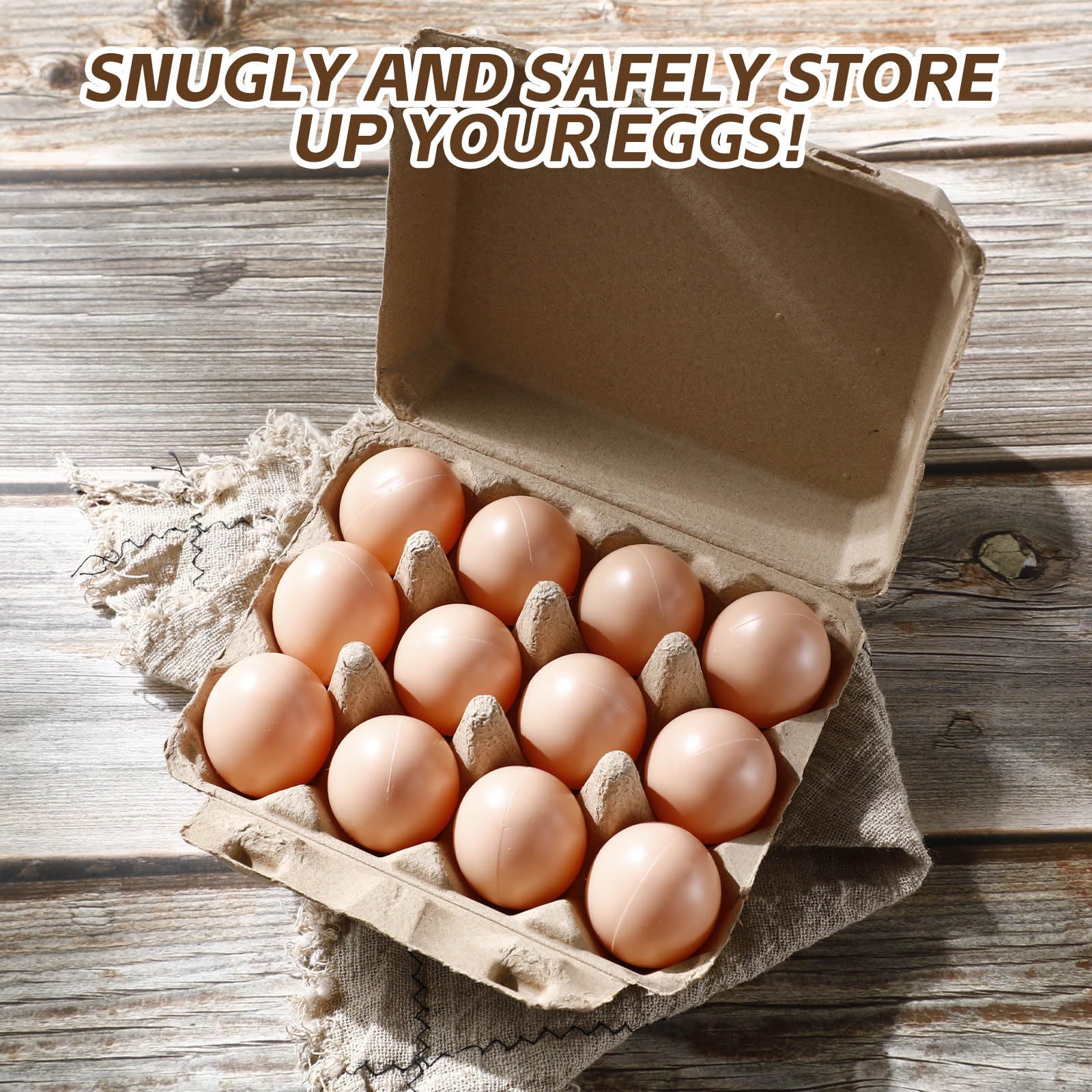 Zhanmai 100 Pack Egg Carton Bulk 12 Chicken Egg Carton Adorable Printed Design Farm Fresh Duck Egg Crate with 3 x 4 Holds Recycled Paper Cardboard Sturdy Reusable Egg Box Holder (Classic Style)