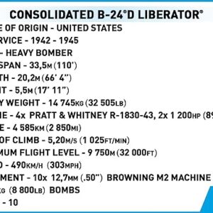 COBI Historical Collection WWII Consolidated B-24®D LIBERATOR® Plane Army Green, Large