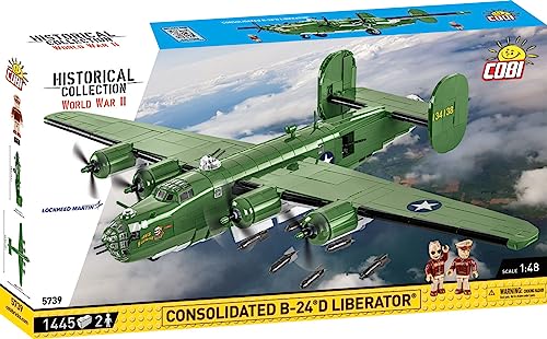 COBI Historical Collection WWII Consolidated B-24®D LIBERATOR® Plane Army Green, Large