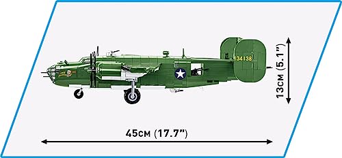 COBI Historical Collection WWII Consolidated B-24®D LIBERATOR® Plane Army Green, Large