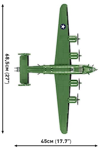 COBI Historical Collection WWII Consolidated B-24®D LIBERATOR® Plane Army Green, Large