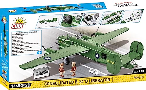 COBI Historical Collection WWII Consolidated B-24®D LIBERATOR® Plane Army Green, Large