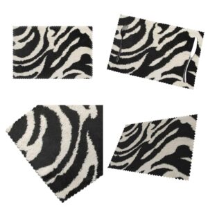 Zebra Animal Print Heat-Resistant Placemats Set of 6,Kitchen Restaurant Washable and Non Slip Tableware Mat 12x18 in