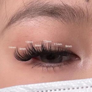 Mikiwi Cluster Lashes 280pcs 40D-0.07D-9-16mm Mix DIY Eyelash Extension D Curl Long Individual Lashes Mixed Tray Faux Mink Lash Clusters Extensions