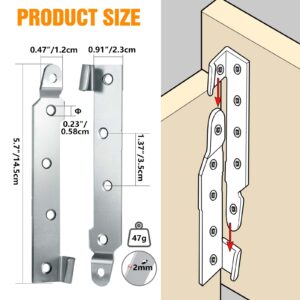 Pisman Bed Frame Bed Post Double Hook Slot Bracket